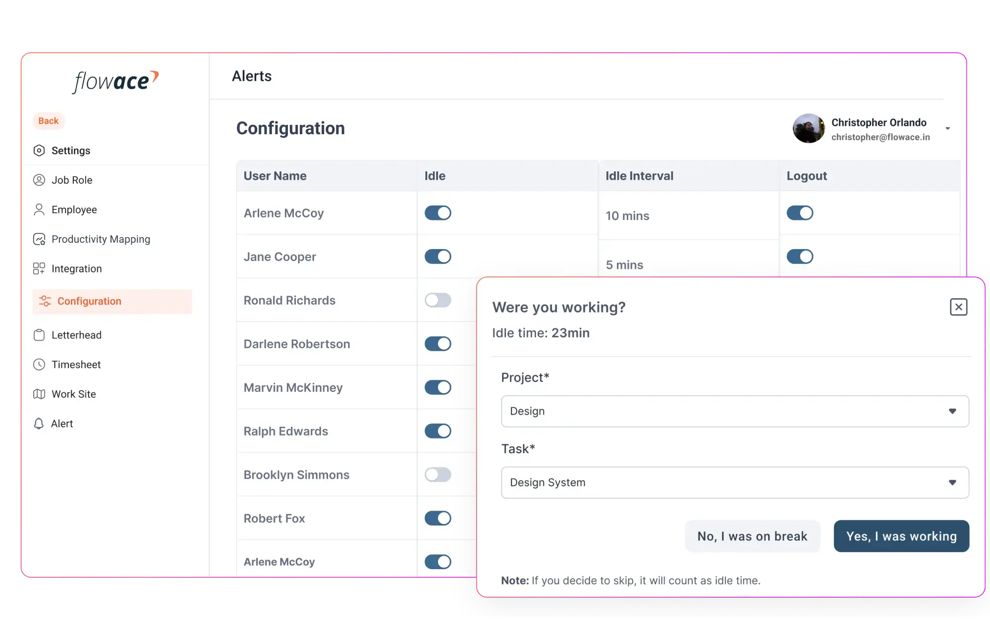 Free Employee Productivity Tracking Software - Flowace AI