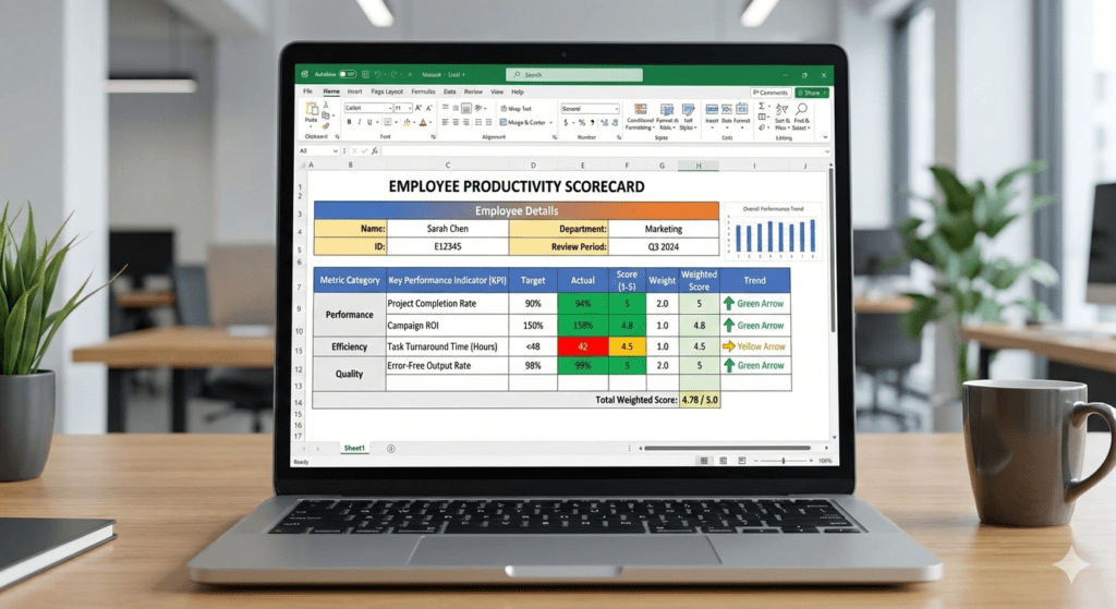 Employee Productivity Scorecard: Metrics & Templates